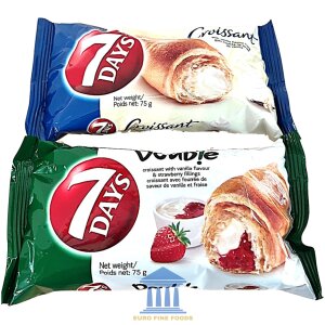 7 Days Vanilla Strawberry Croissant: Flaky and Delicious - Euro Fine Foods